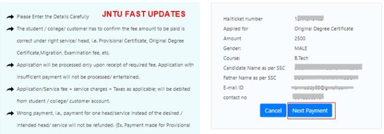 JNTUK OD Apply Online 2025 - Original Degree Application Form, Procedure