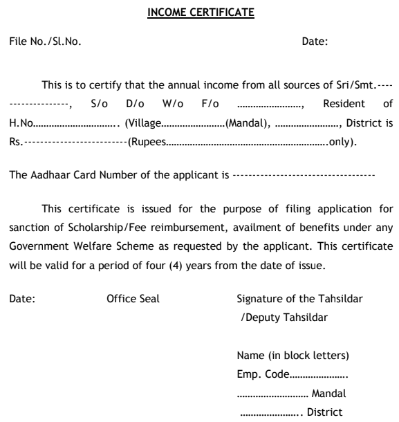 Online Income Certificate Apply - Management And Leadership Online Income Certificate Apply - Management And Leadership